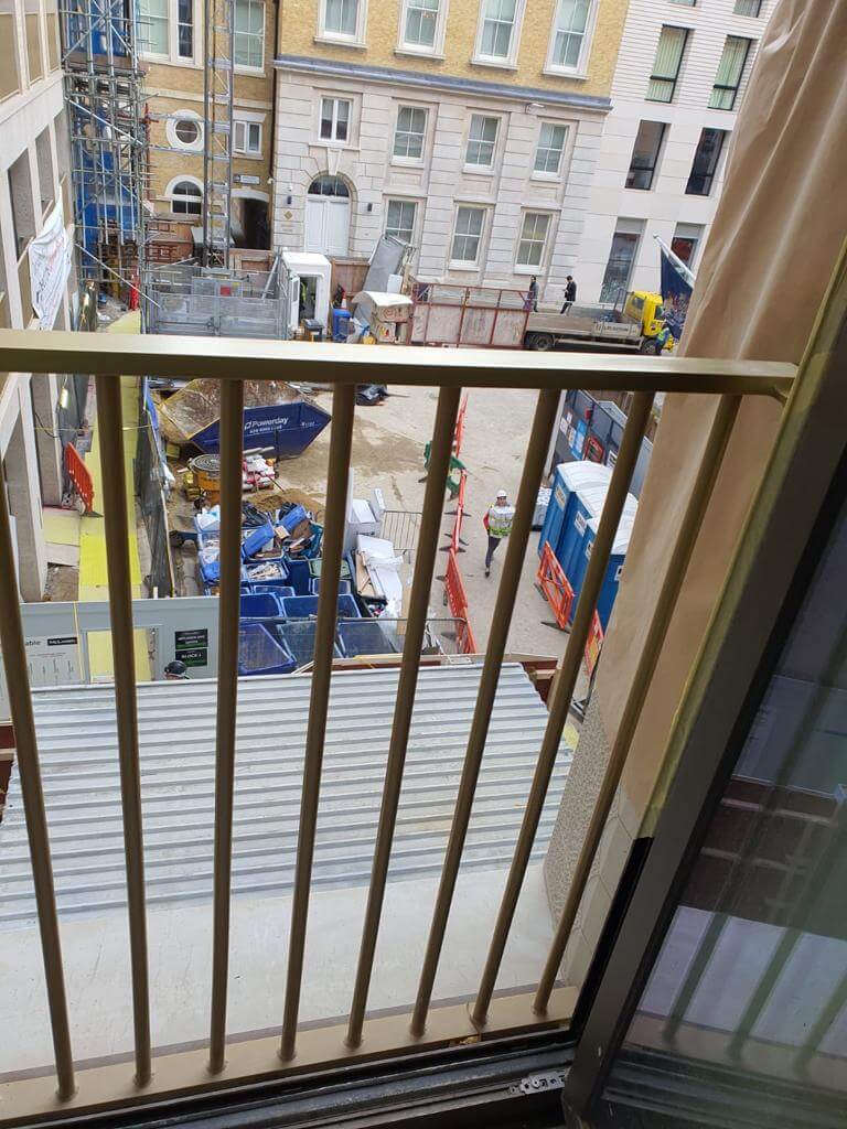 Barts Square- Curtain Wall System Repair and Respray