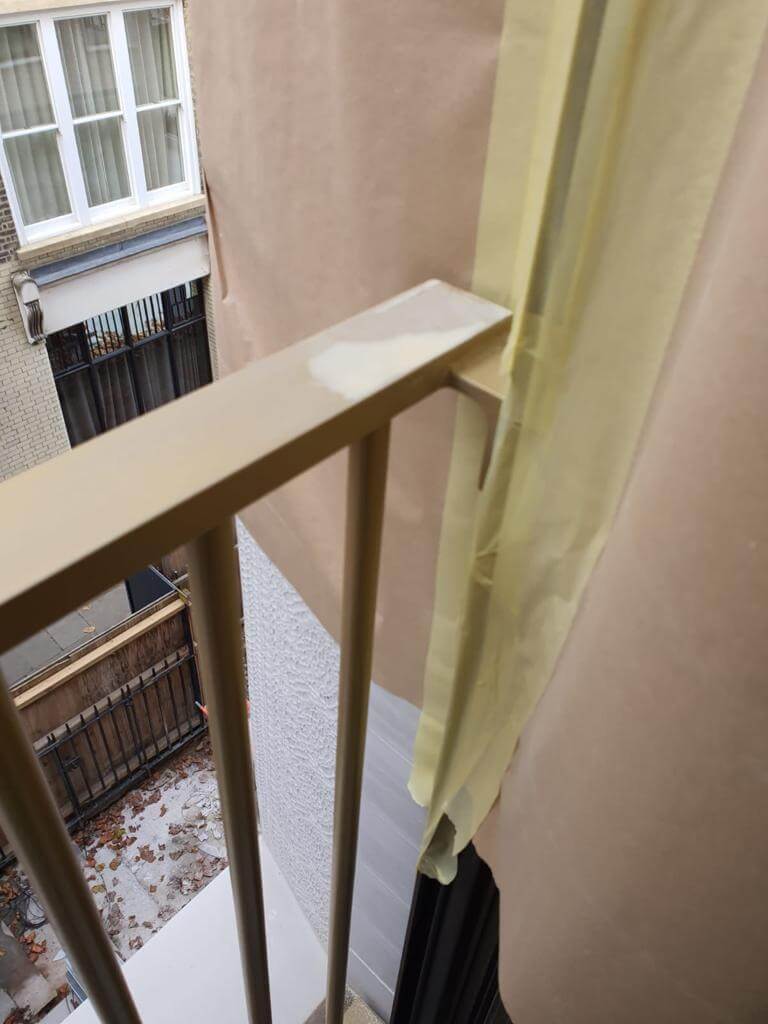 Barts Square- Curtain Wall System Repair and Respray