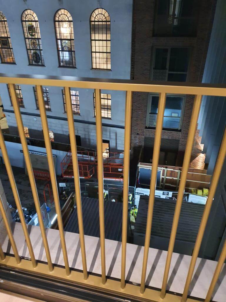 Barts Square- Curtain Wall System Repair and Respray