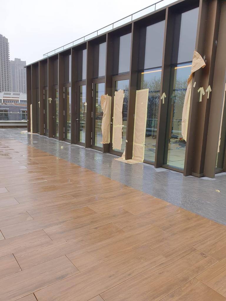 Barts Square- Curtain Wall System Repair and Respray