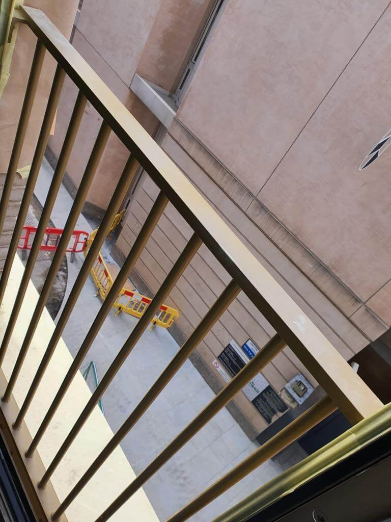 Barts Square- Curtain Wall System Repair and Respray