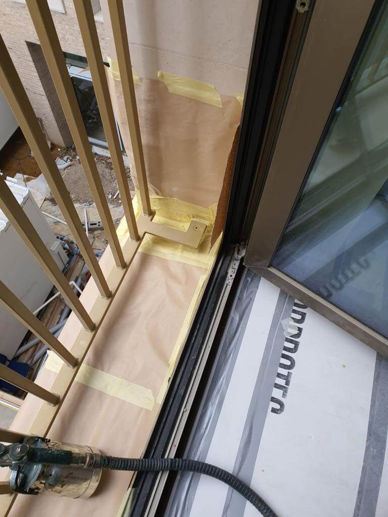 Barts Square- Curtain Wall System Repair and Respray