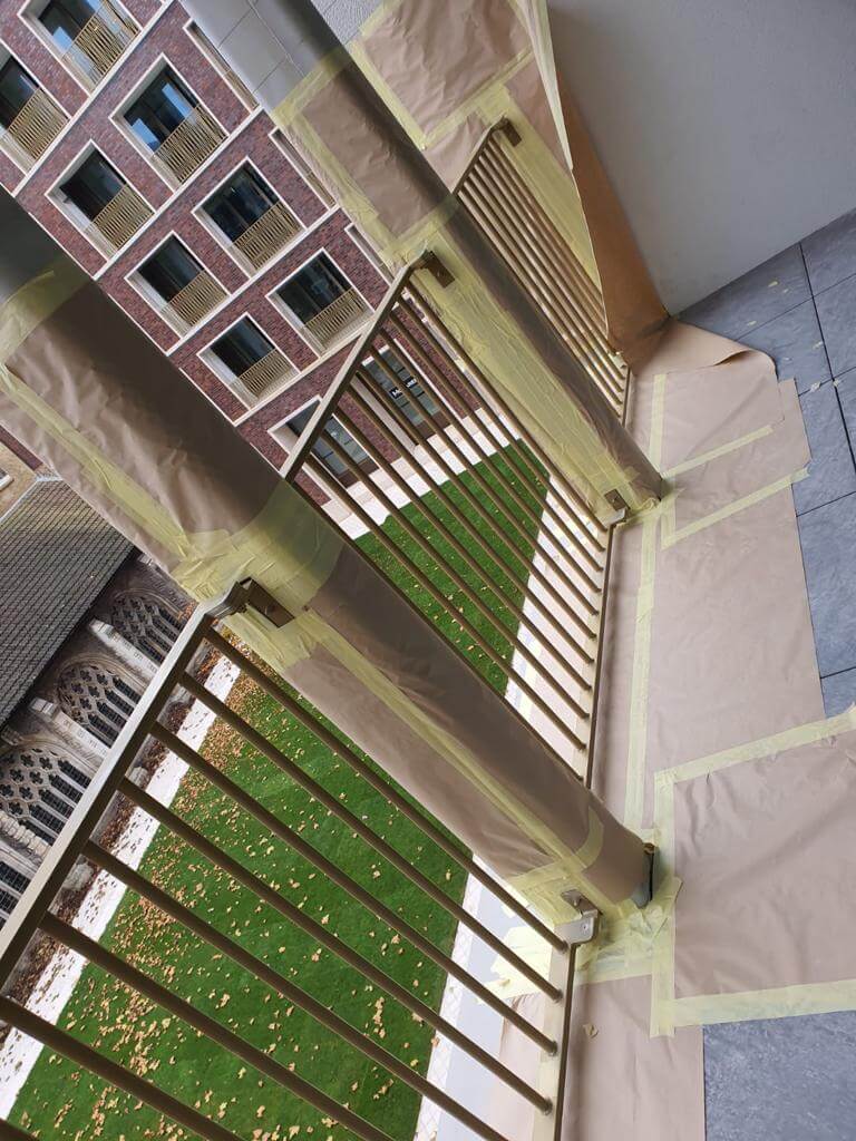 Barts Square- Curtain Wall System Repair and Respray