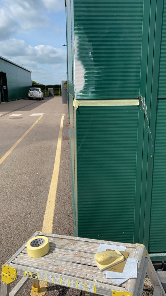 Repairing A Low-Level Corner Micro Rib Panel - Just Spray Network