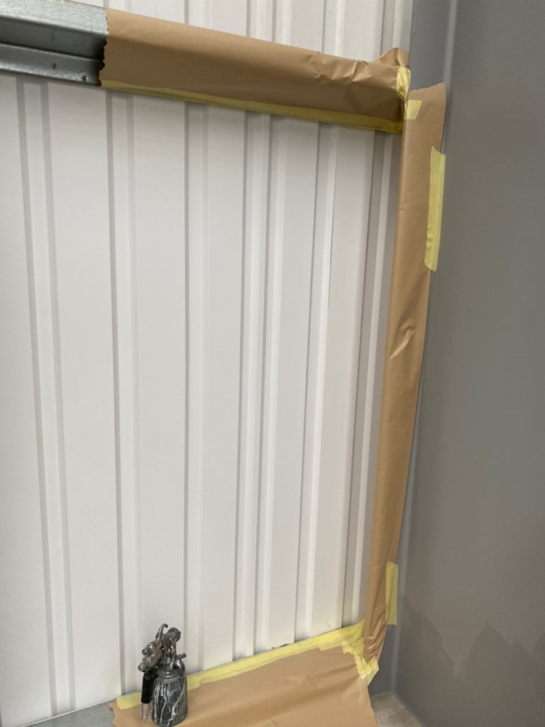 Panel Repair & Respray Inside A Warehouse - Just Spray Network