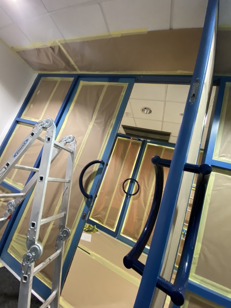 Respraying Faded Entrance Doors - Just Spray Network