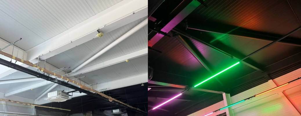 Ceiling Spraying At Ice Rink In Bristol - Just Spray Network